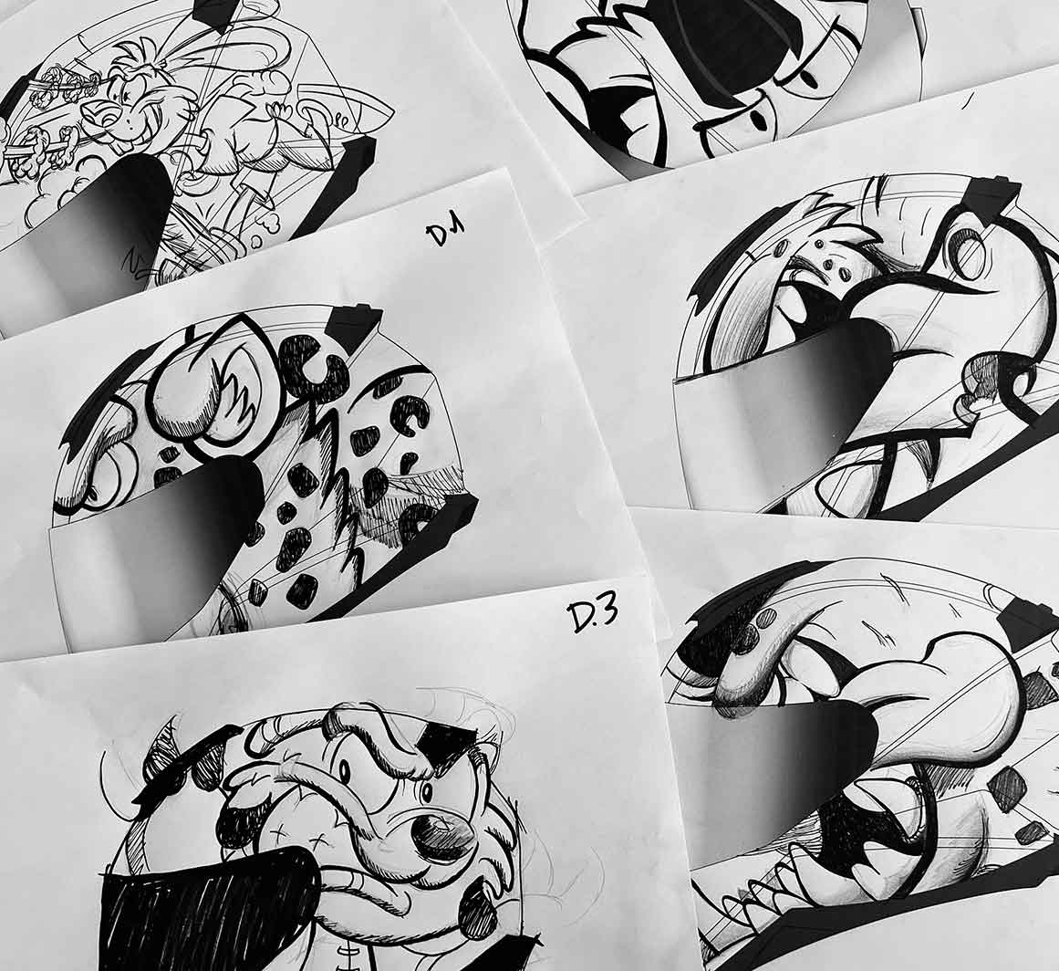 Motorcycle helmet design | SRV Design Studio
